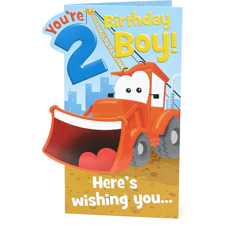 Digger Age 2 Birthday Card Plaza Toymaster Digger Age 2 Birthday Card Plaza Toymaster
